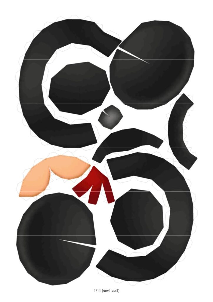 Papercraft Mickey Mouse: Figura de papel 3D en PDF
