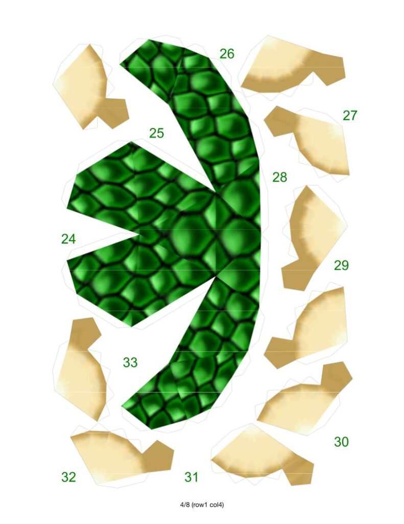 Papercraft Bowser: Figura de papel 3D de Bowser en PDF