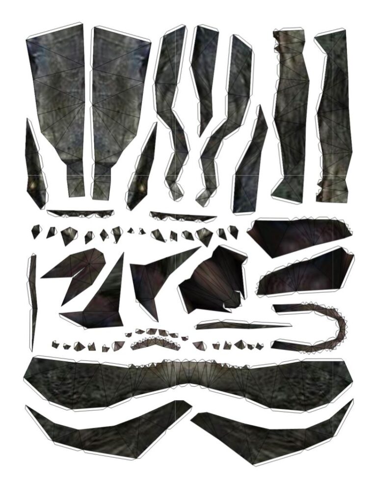 Papercraft Godzilla: Figura de papel 3D en PDF