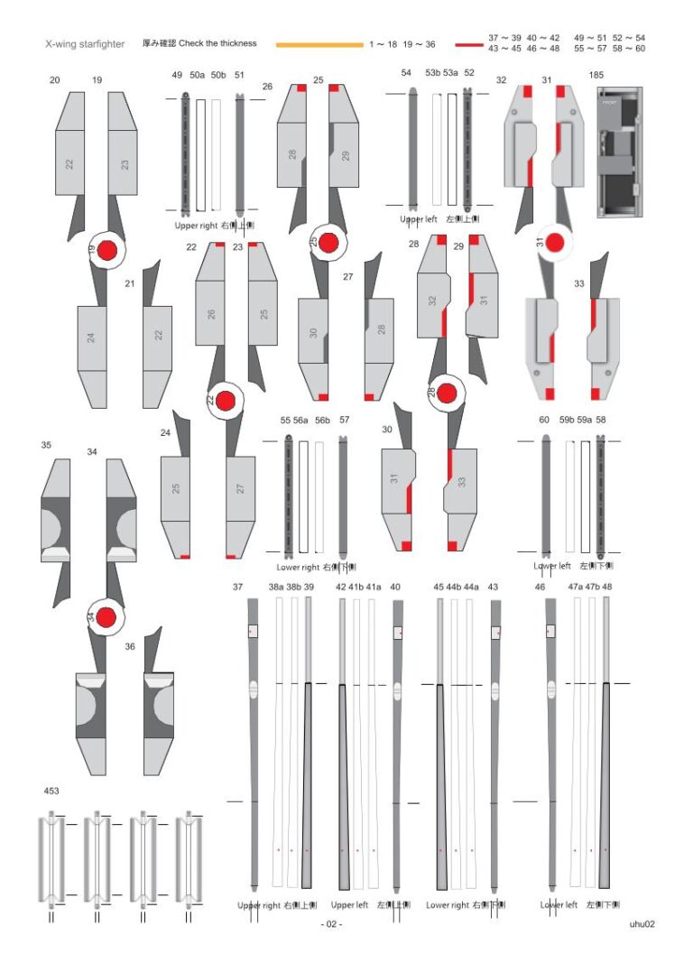 Papercraft X-Wing Starfighter: Figura de papel 3D en PDF